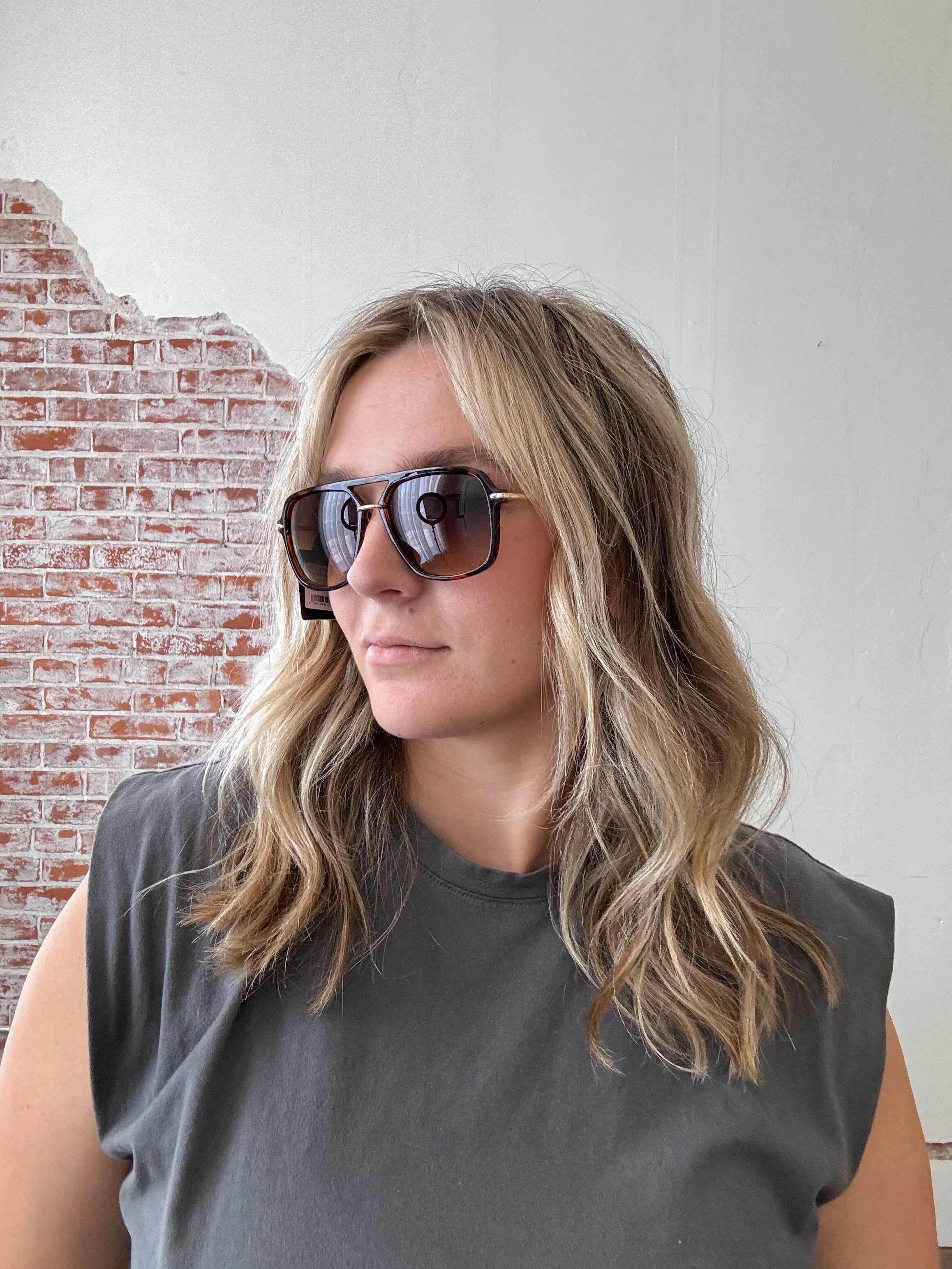Blue Gem | Camilla Modern Aviator Sunglasses – Windy Nest