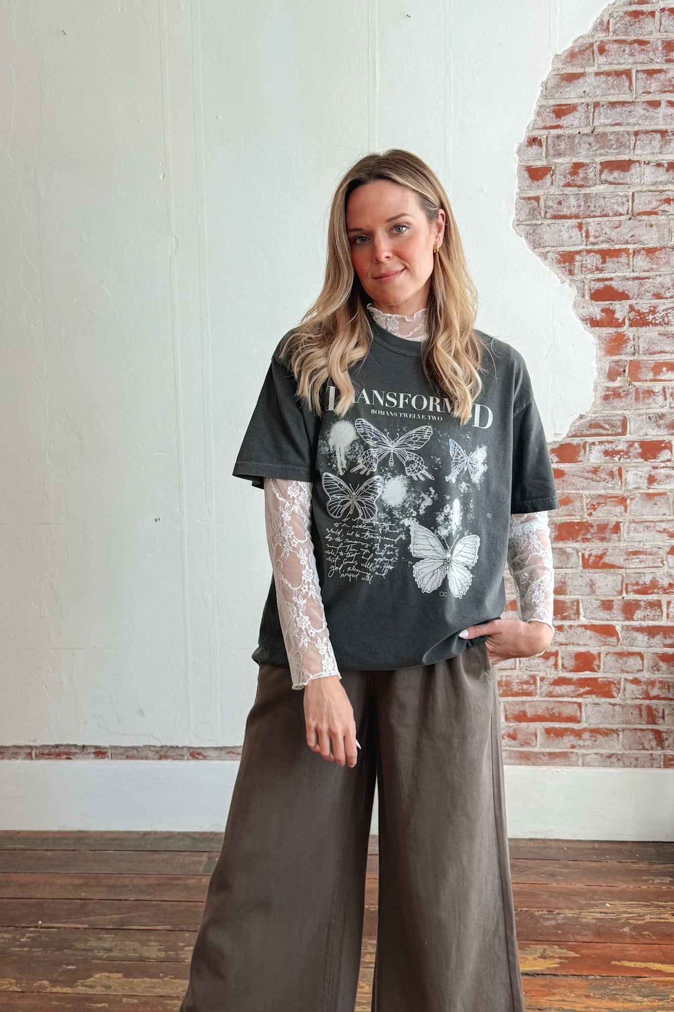 Transformed Butterfly Graphic Tee – Windy Nest