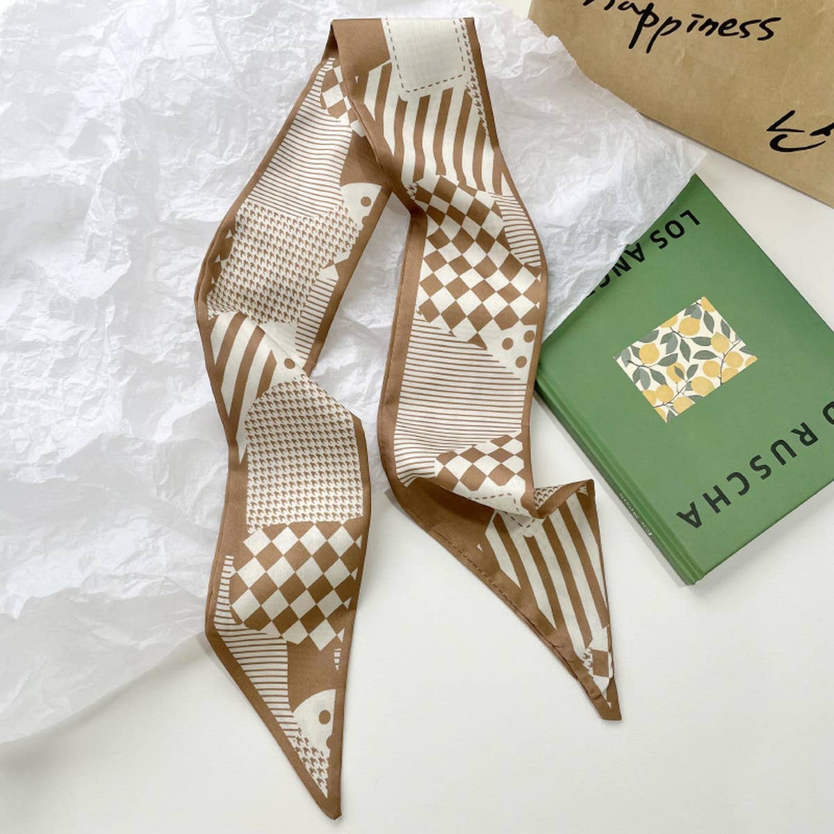 Classic Twilly Scarf | Geometric – Windy Nest